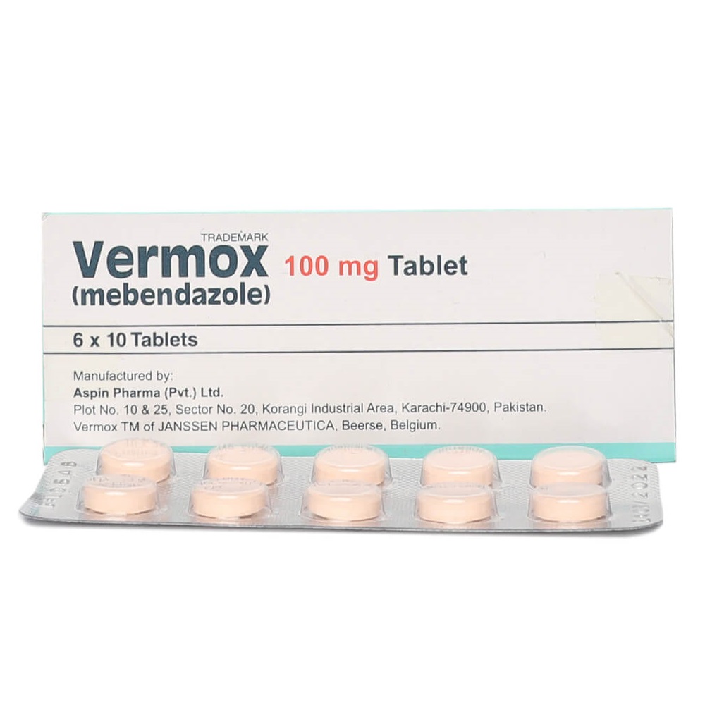 Vermox 100 mg. Dostava v Evropi